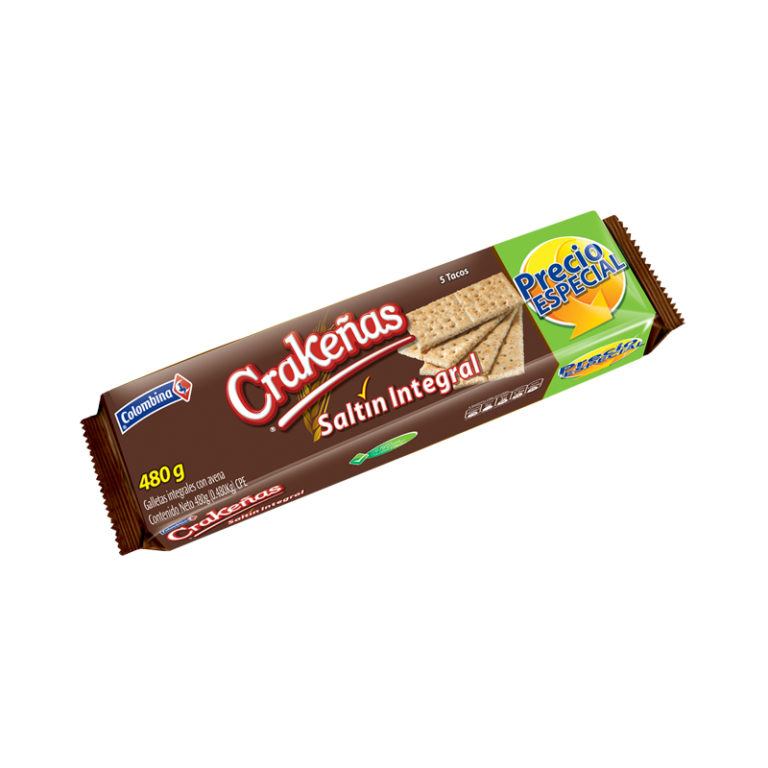 Galleta Crakenas Saltin Integral 5*480 gr P.E - Supermercados Pacardyl
